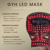 GYH Premium-S 8-Color LED Light Therapy Face & Neck Mask with Handheld ...