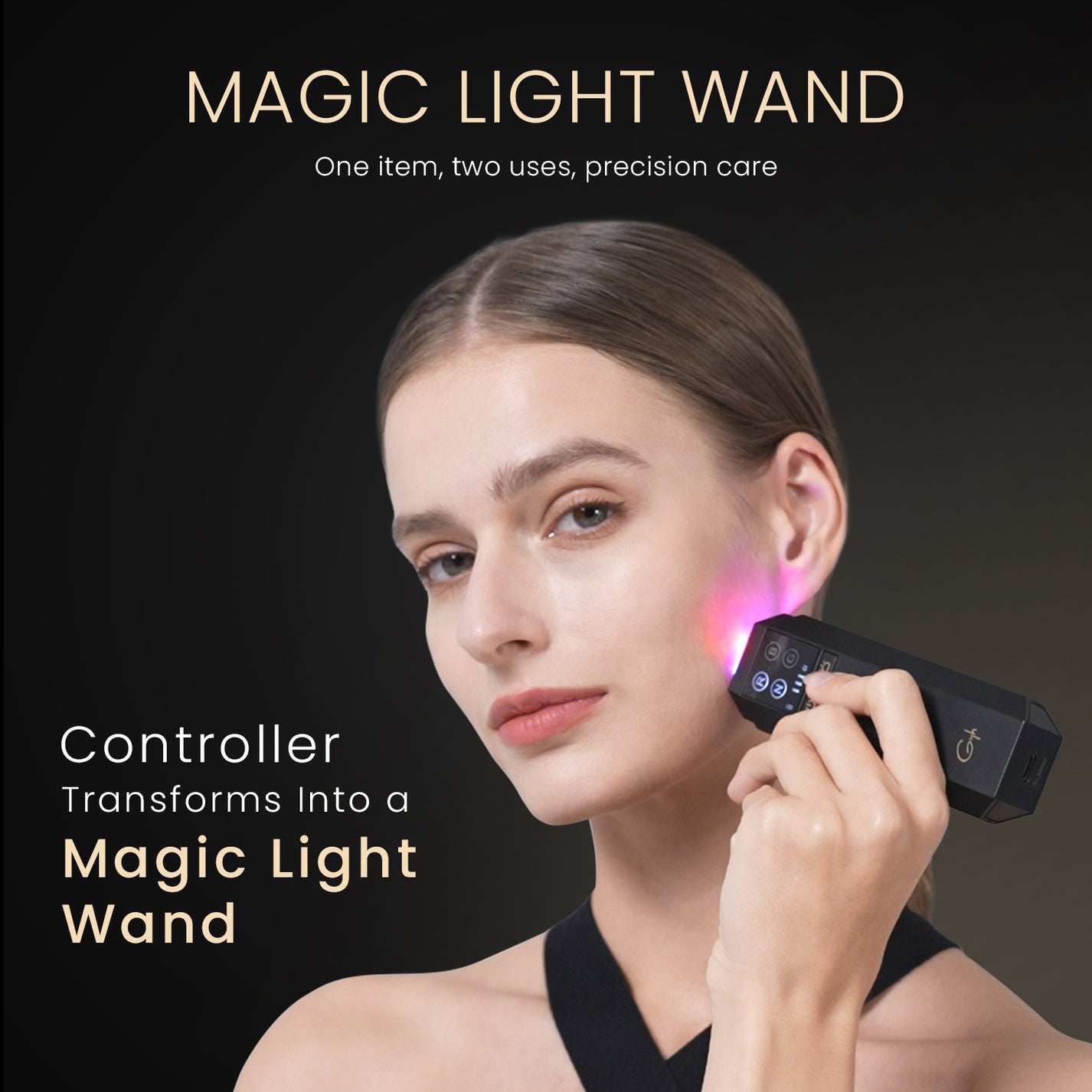 GYH Premium-S 8-Color LED Light Therapy Face & Neck Mask with Handheld ...